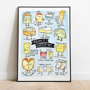 I Know It's Cheesy But... - Cheese Art Print - Jelly Armchair - Cheese ...