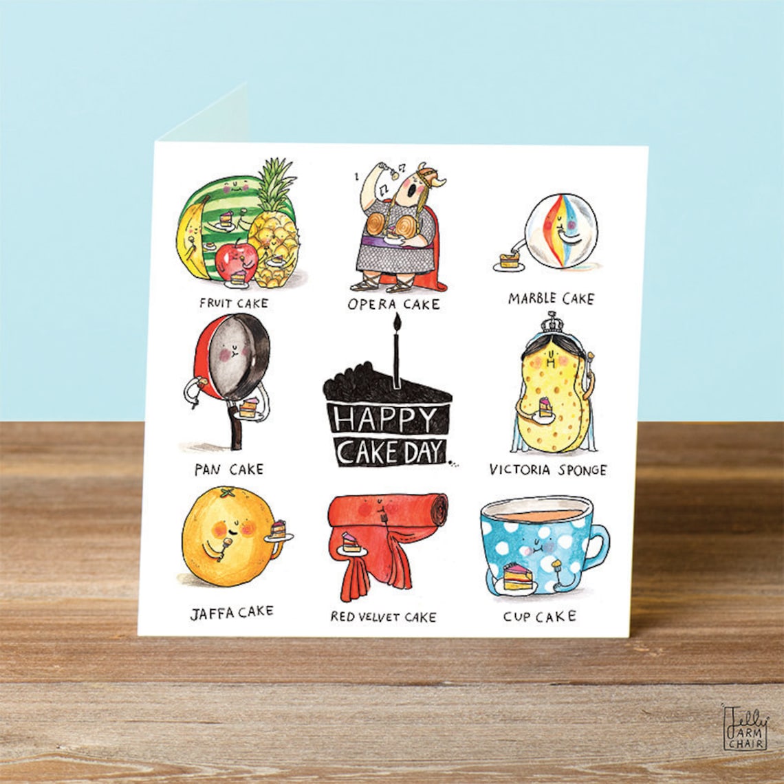 Happy Cake Day. Multi Pun Birthday/Celebration Card Jelly | Etsy