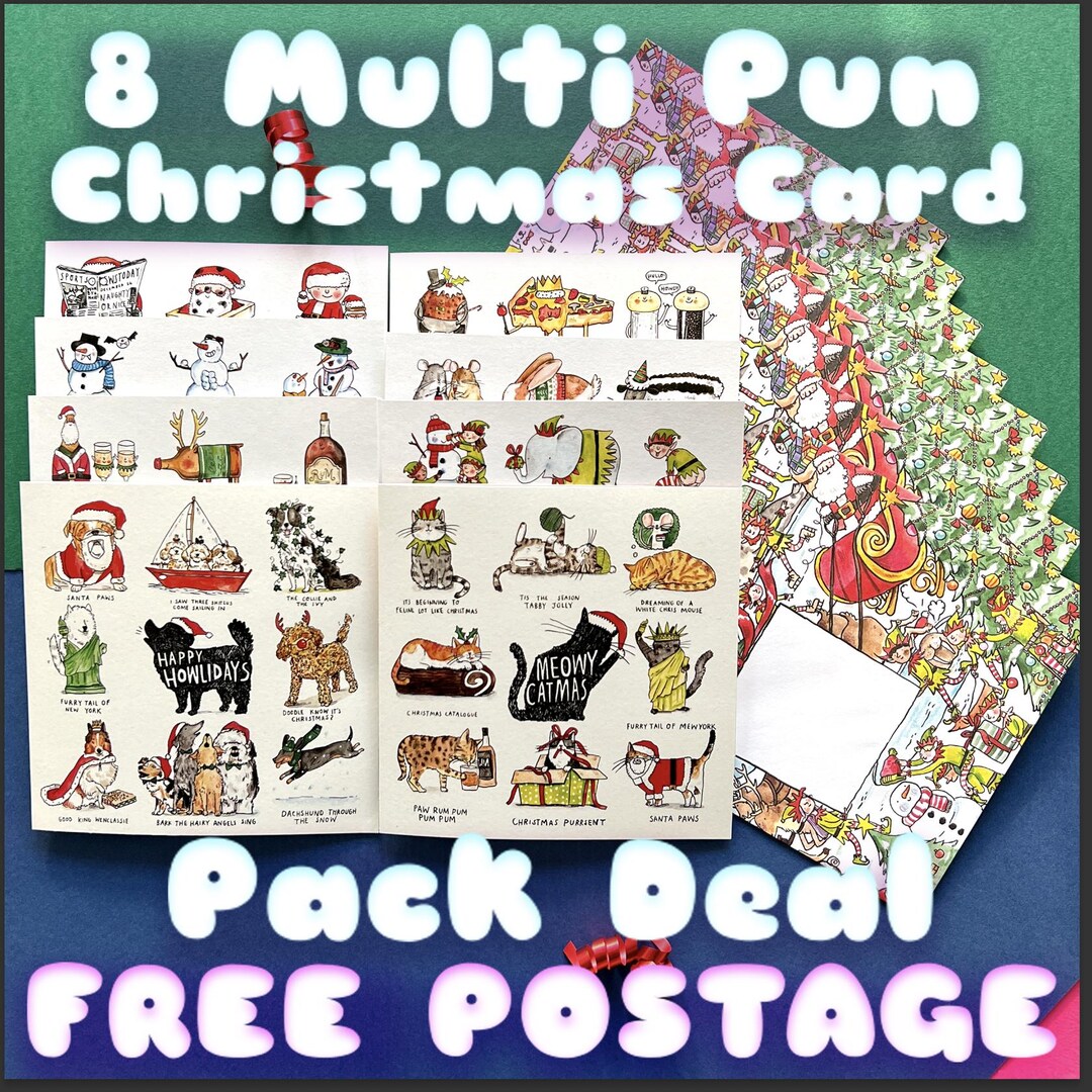 Christmas Card Deal Multipun Selection Pack Special Offer Luxe Fully ...