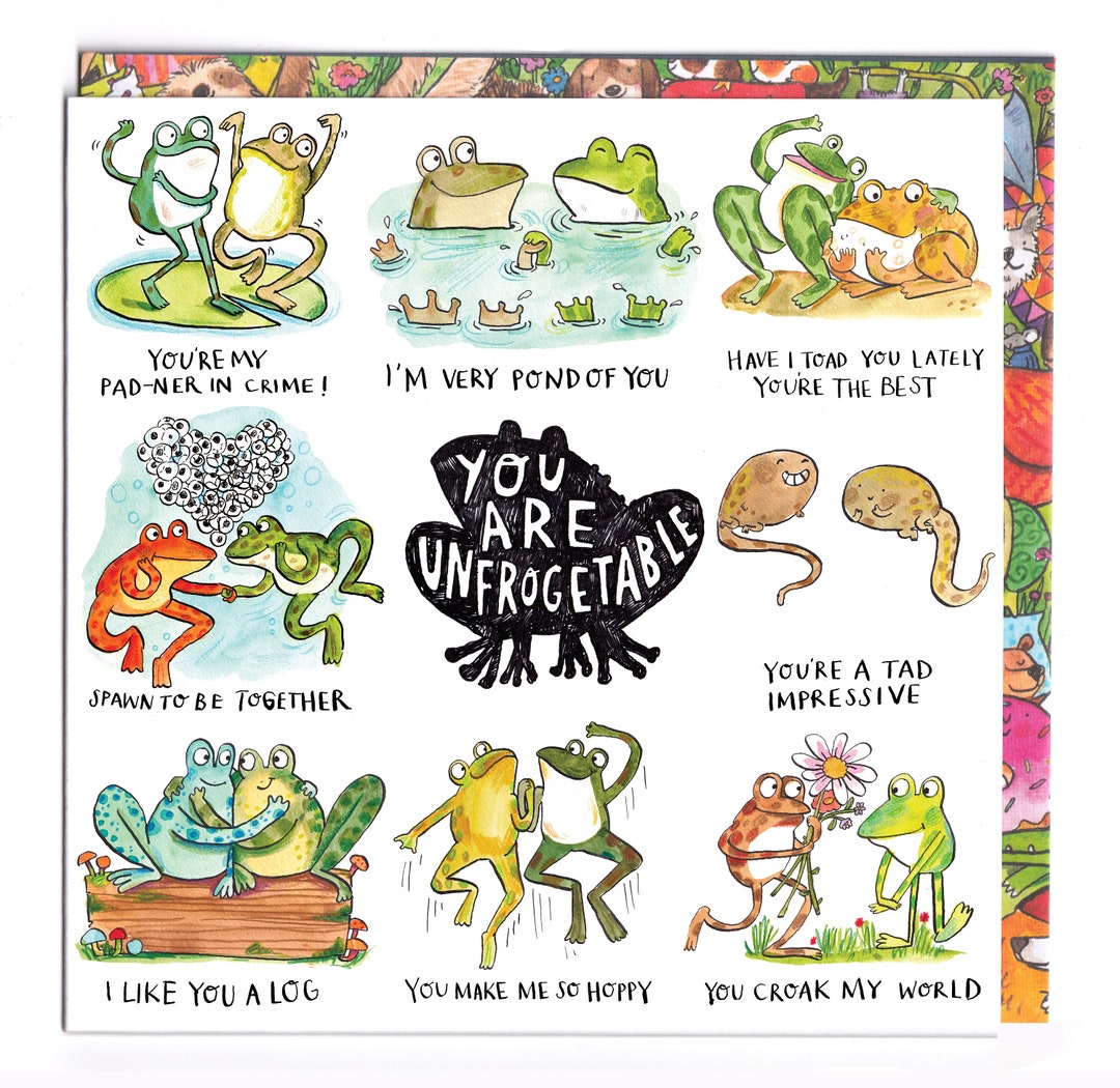 You Are Unfrogetable * Frog Pun Card for Girlfriend *boyfriend ...