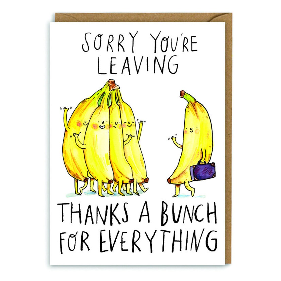 Sorry You're Leaving Thanks A Bunch for Everything - Etsy