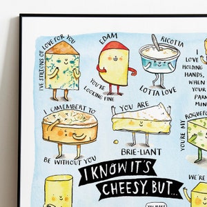 I Know It's Cheesy But... - Cheese Art Print - Jelly Armchair - Cheese ...