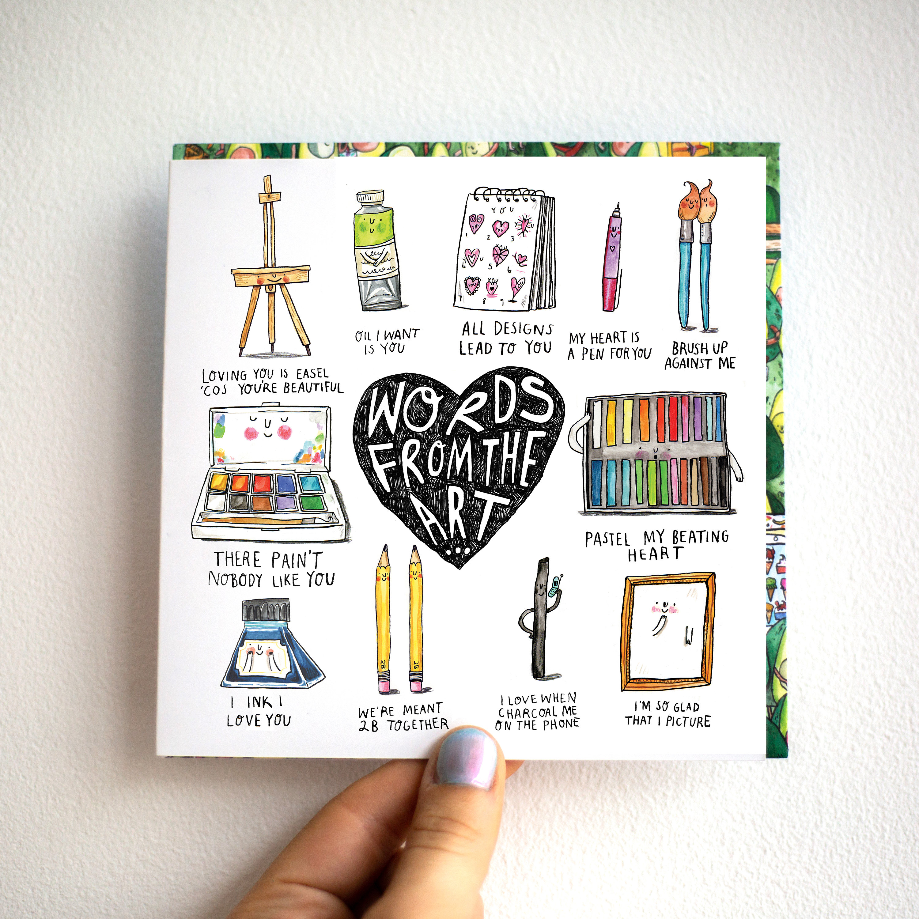 Words From the Art Romantic Art Card Funny Humour | Etsy UK