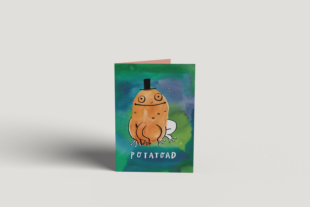 Potatoad * Pun Greetings Card * Funny Pun Card * Any Occasion Card ...