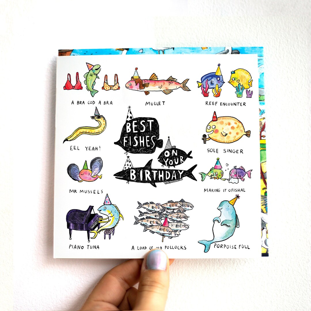 Best Fishes on Your Birthday * Fish Pun * Humour * Funny * Marine Life ...