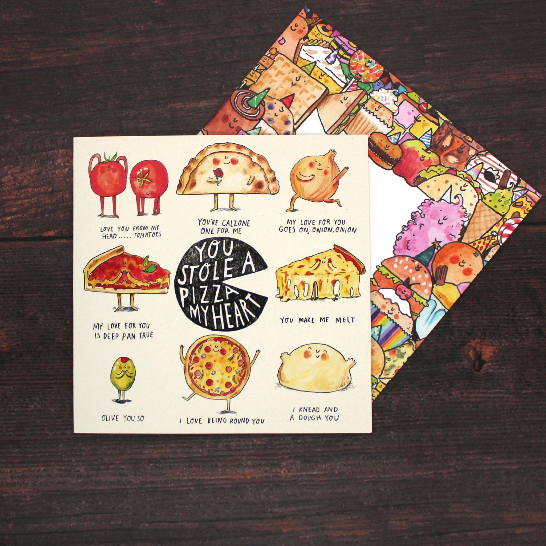You Stole A Pizza My Heart Pizza Pun Love Card Anniversary | Etsy UK