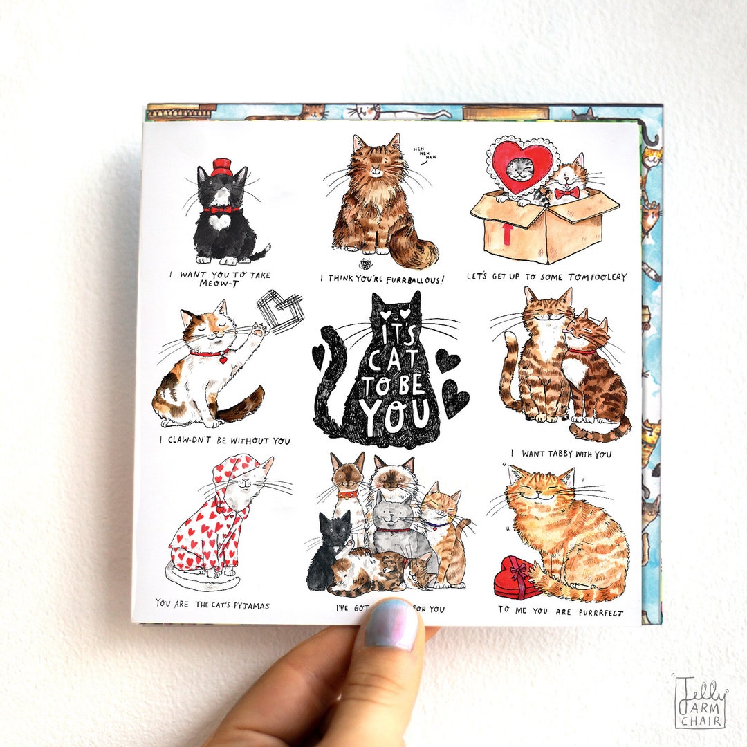 It's Cat to Be You!* Cat Valentine* Anniversary* Love Card* Boyfriend ...
