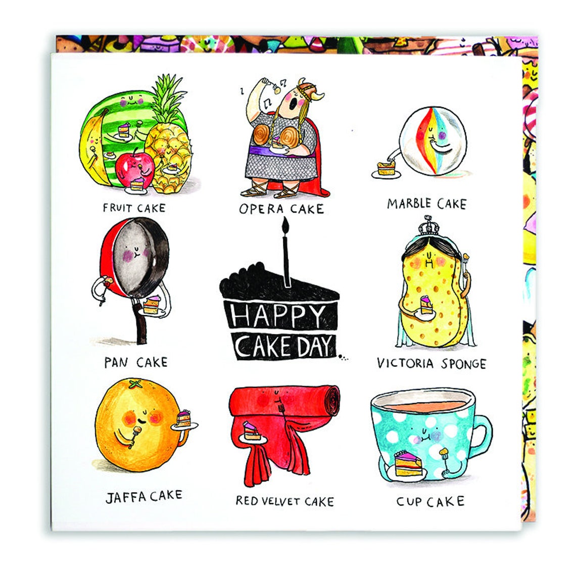 Happy Cake Day. Multi Pun Birthday/Celebration Card Jelly | Etsy