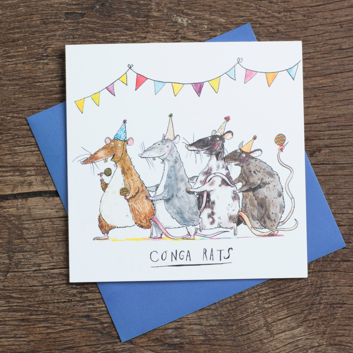 Conga Rats Congratulations silly humour pun card | Etsy