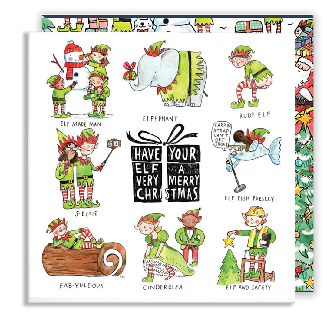 Have Your Elf A Very Merry Christmas * Cards * Humour * Puns * Seasonal ...
