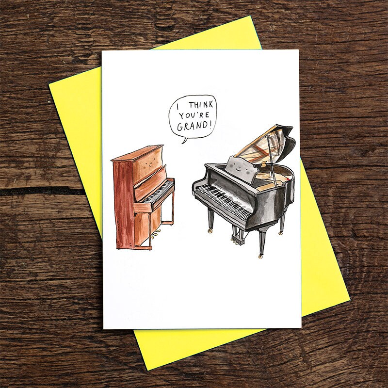 I Think You're Grand Greetings Card Humour Pun - Etsy