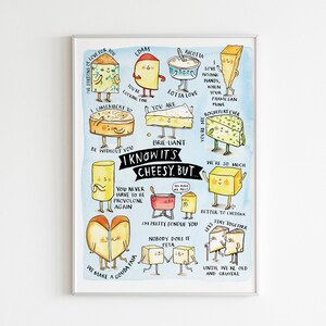 I Know It's Cheesy But... - Cheese Art Print - Jelly Armchair - Cheese ...