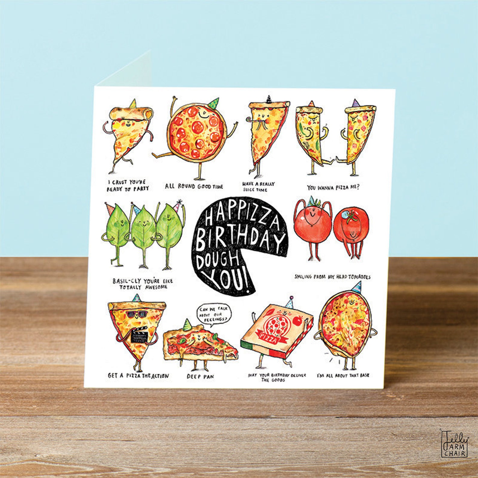 Happizza Birthday Dough You * Pizza * Birthday Card * Puns * Humour ...