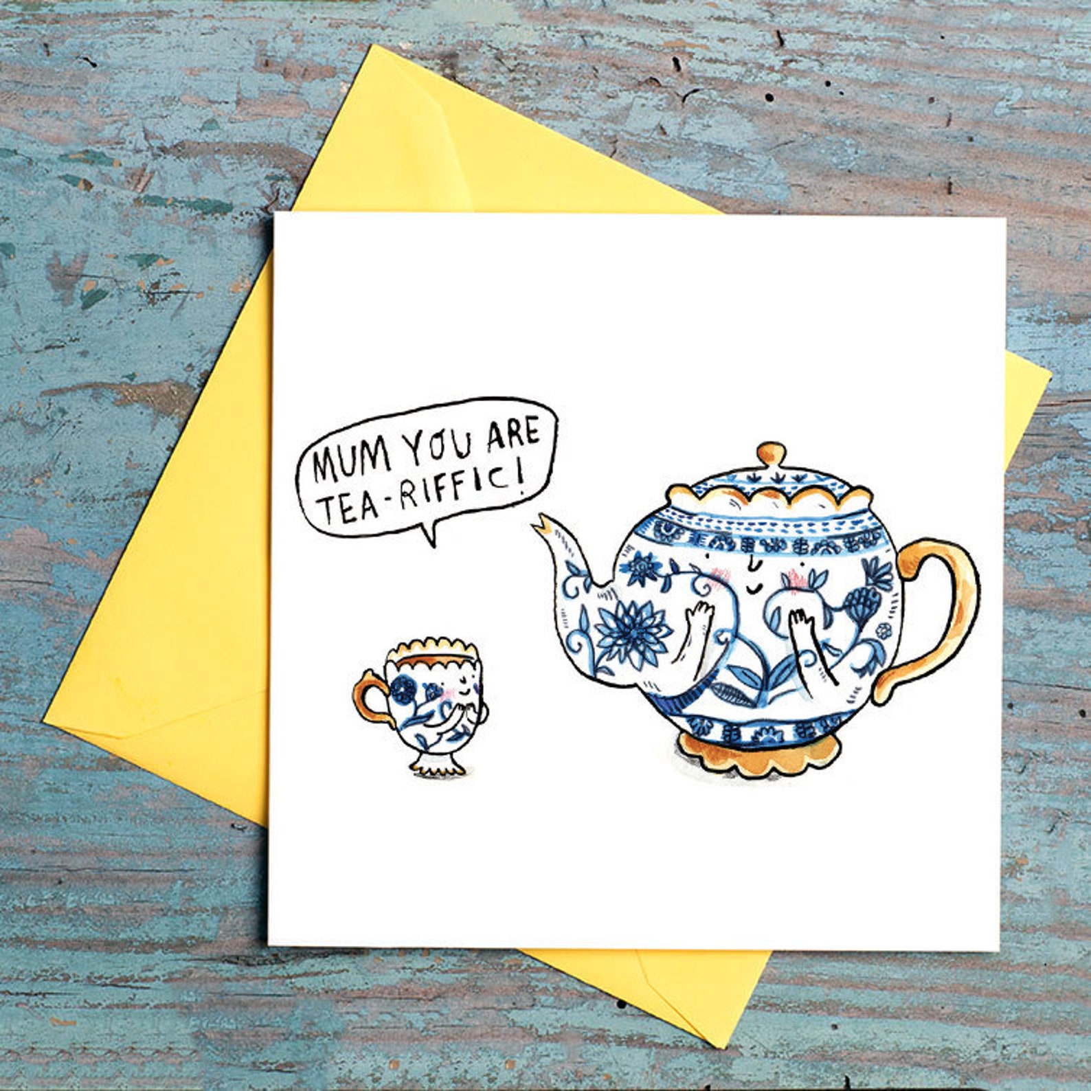 Mum You Are Tea-riffic Mother's Day Card Teapot - Etsy