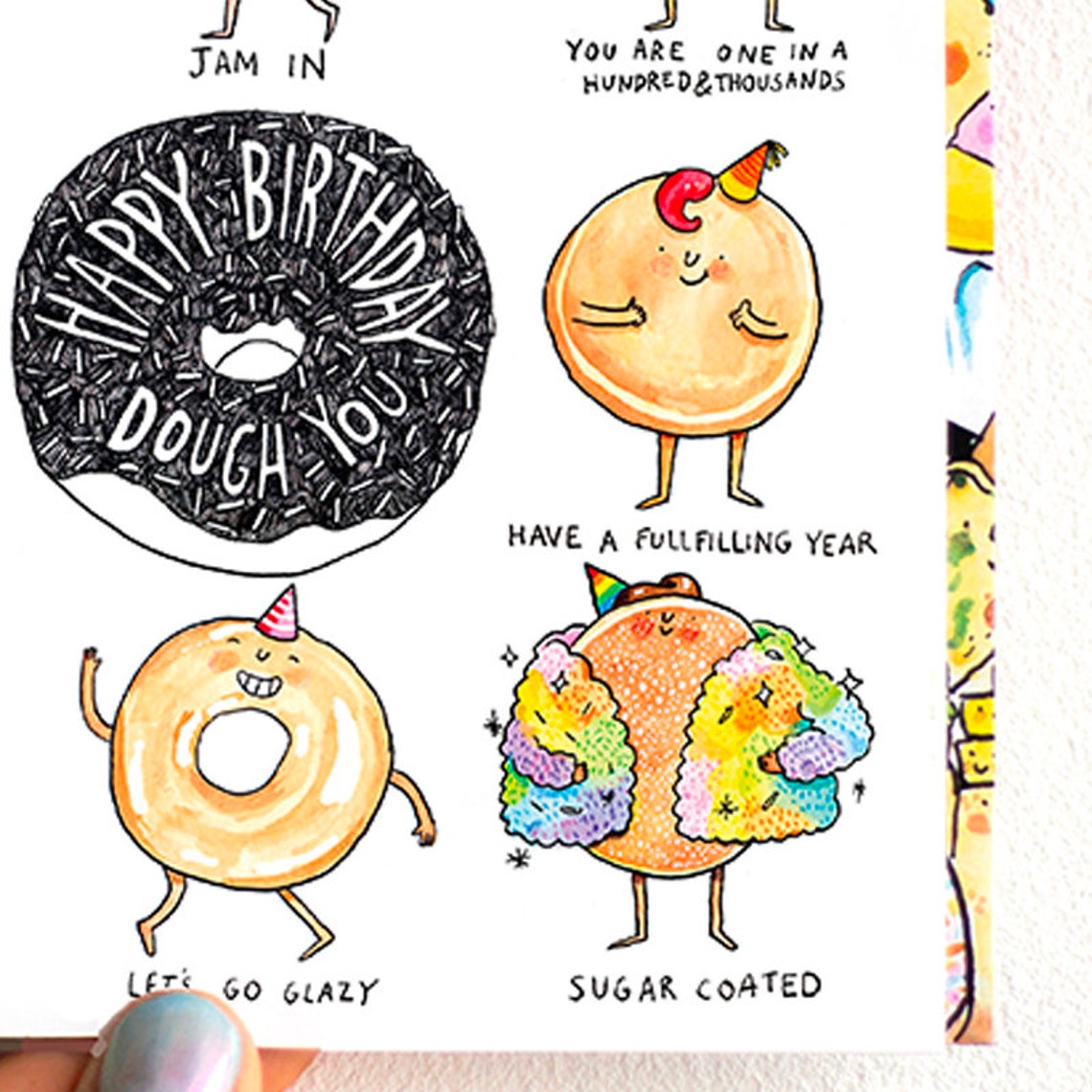 Happy Birthday Dough You Donut Puns Birthday Card Humour - Etsy Canada