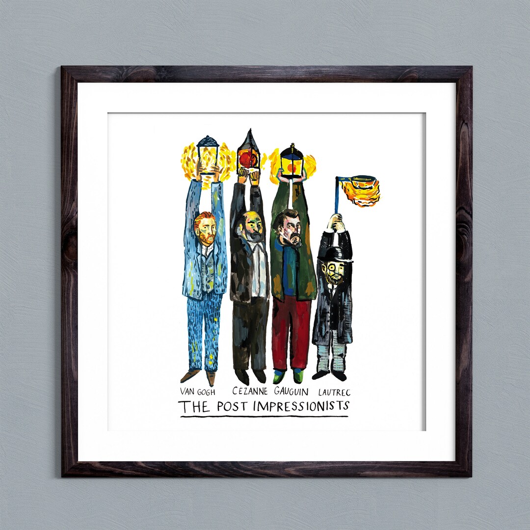 The Post Impressionists - Monet Art Print - Funny Pun Print - Old ...