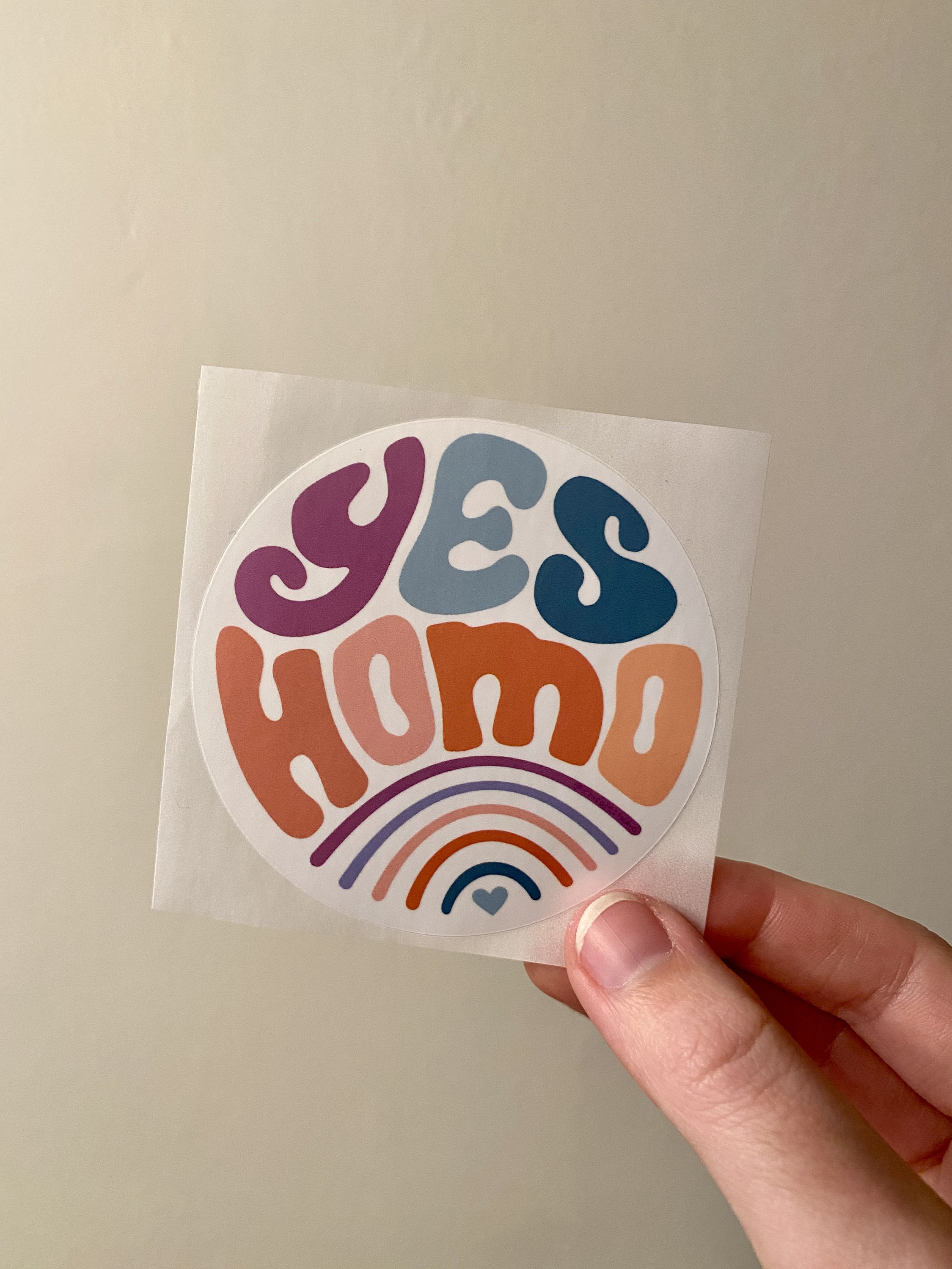 LGBT Pride Sticker Yes Homo Queer Vinyl Sticker 3 | Etsy