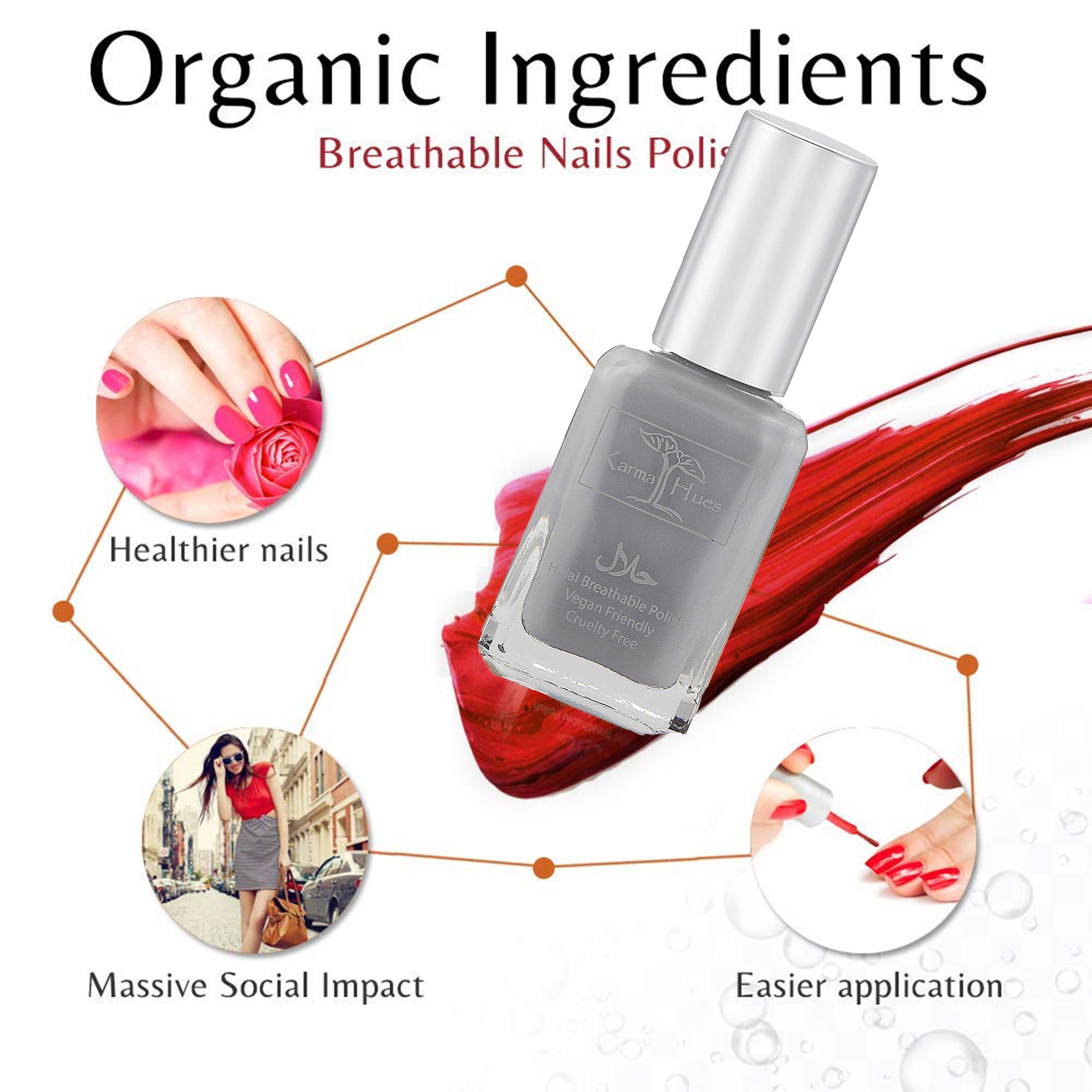 Karma Halal Certified Nail Polish- Truly Breathable Cruelty Free and ...