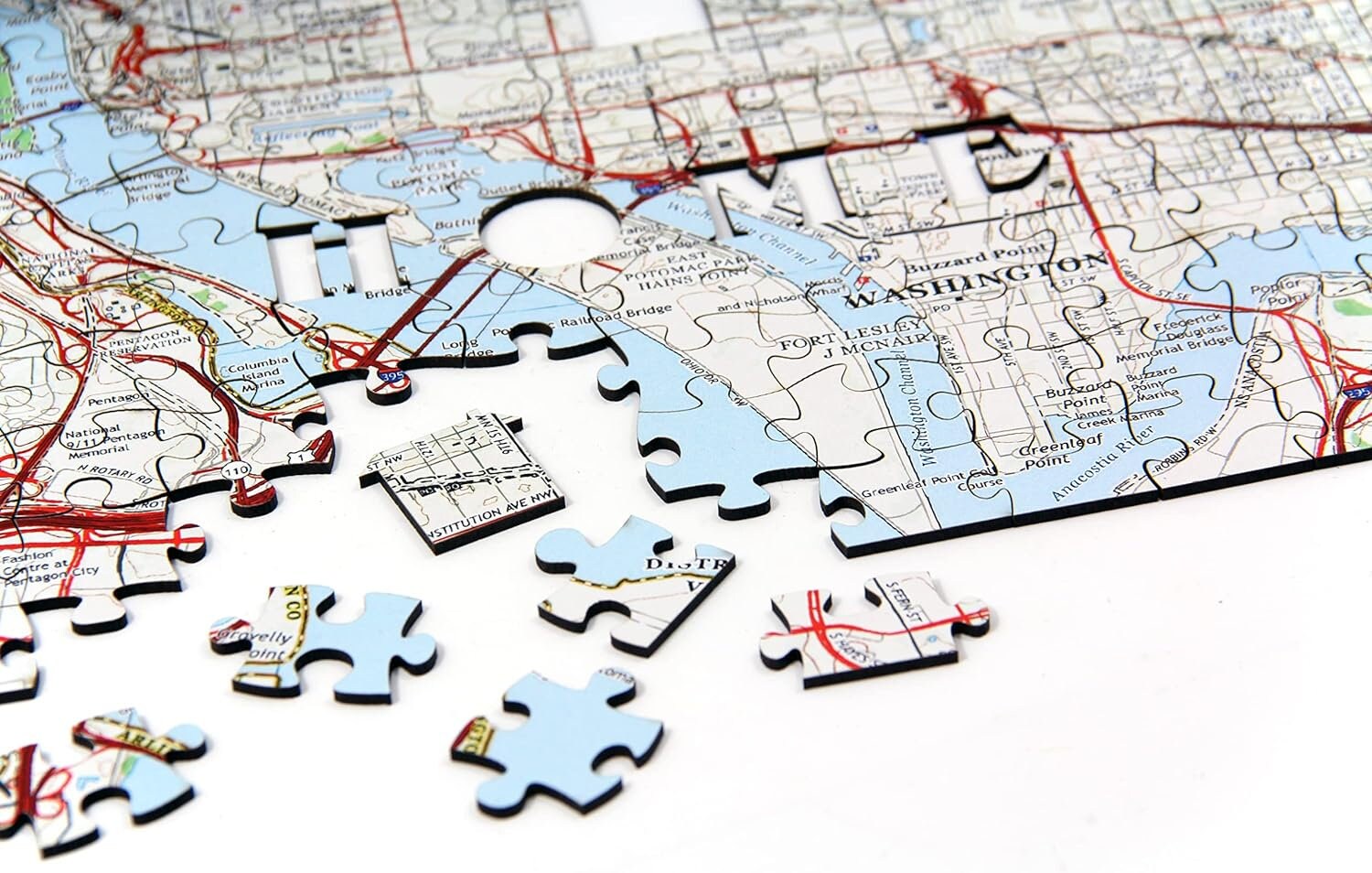 My Hometown Personalized Wooden Map Jigsaw Puzzle - 300 Piece Wooden ...