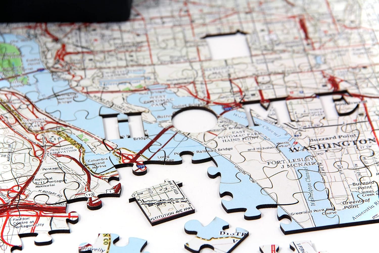 My Hometown Personalized Wooden Map Jigsaw Puzzle - 300 Piece Wooden ...