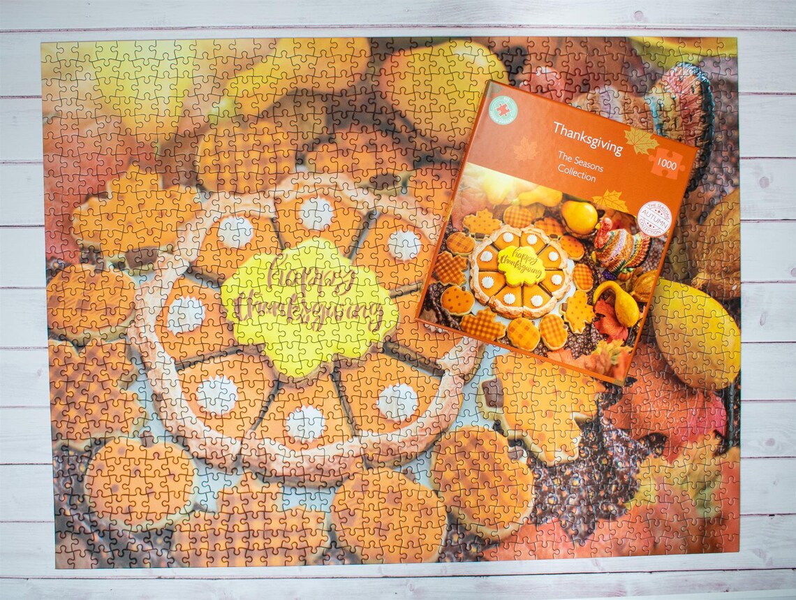 1000 Pieces Jigsaw Puzzle for Adults Thanksgiving Day Celebrations ...