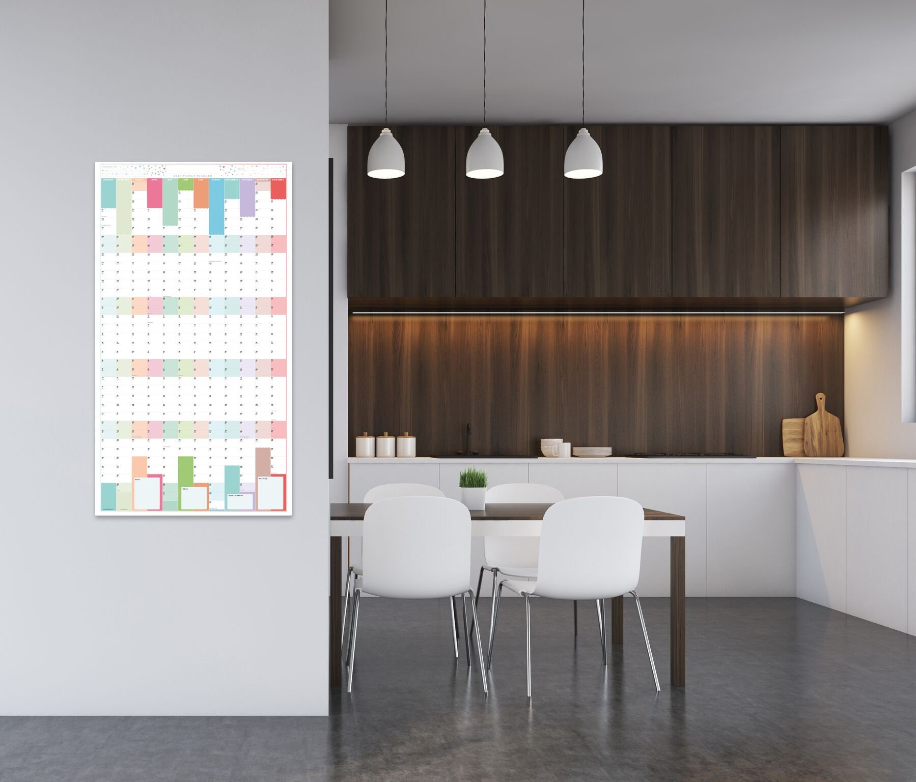 2020 Family Year Planner Extra-large Laminated Wall Planner - Etsy