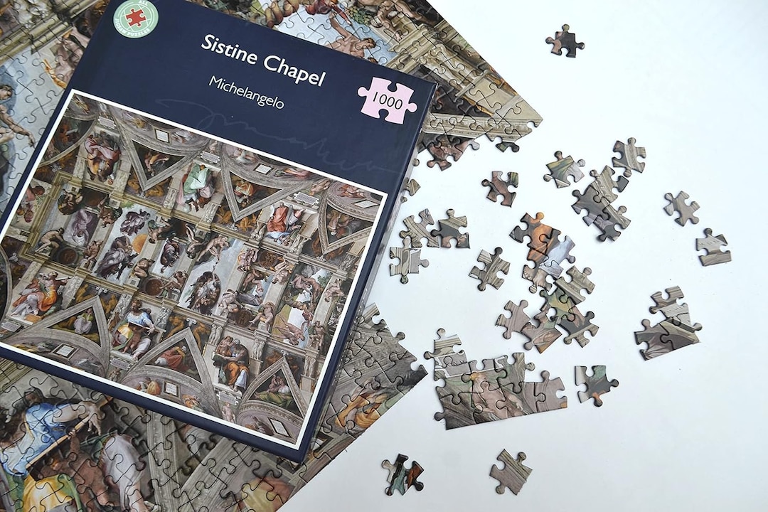 Michelangelo's Sistine Chapel Ceiling Jigsaw Puzzle (500 or 1000 Piece ...