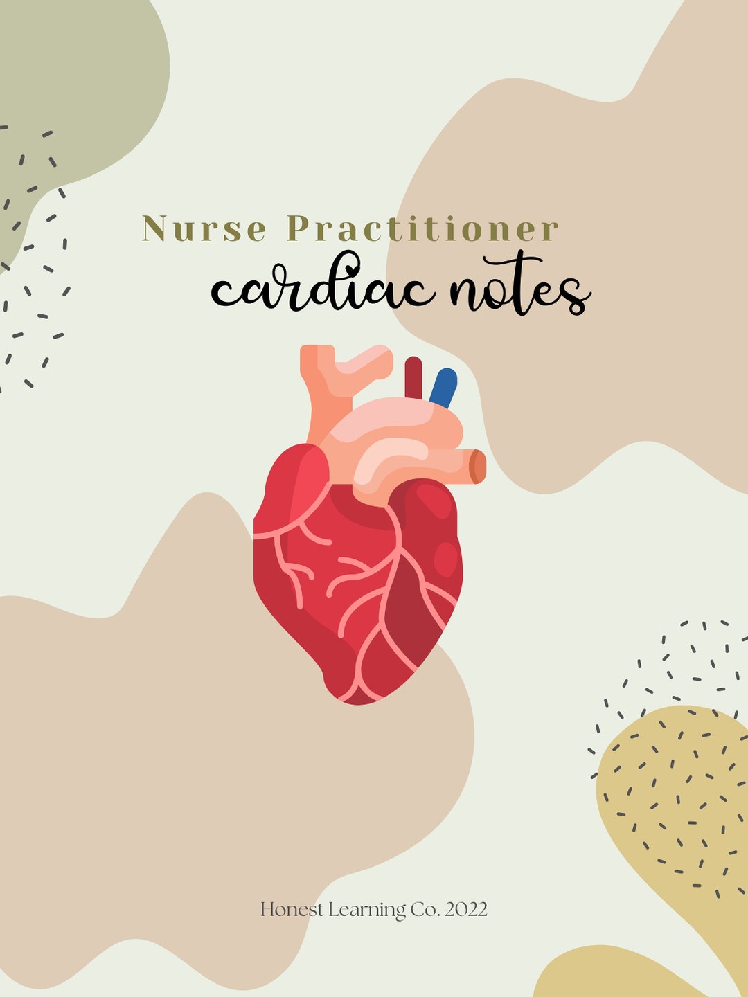 Family Nurse Practitioner Cardiac Notes compatible With - Etsy