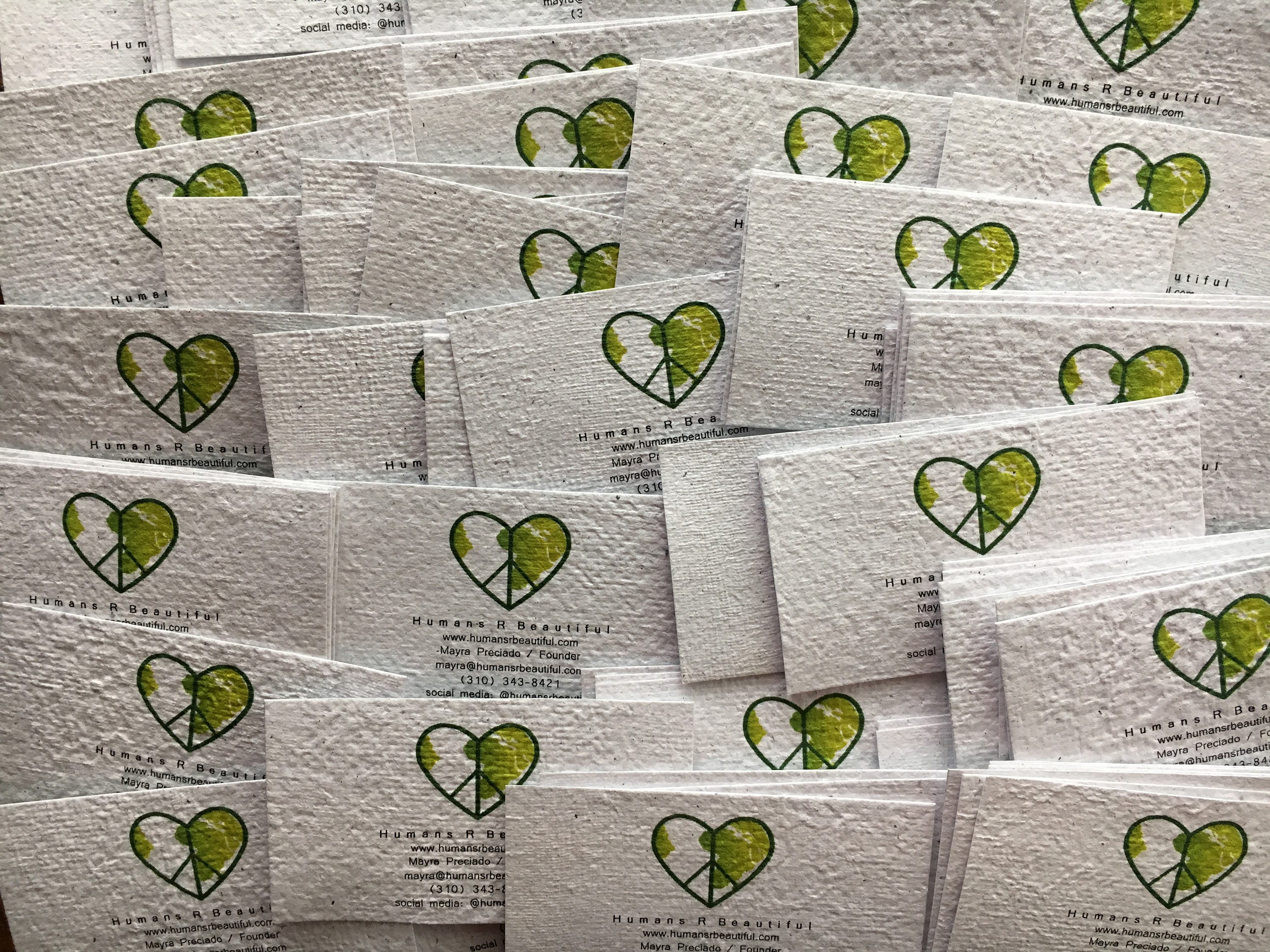 Recycled Material Business Card