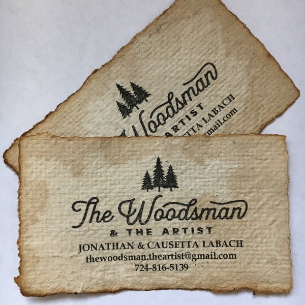Rustic Business Card - Etsy