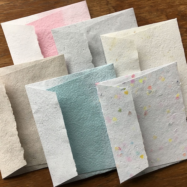 Recycled Paper Cards With Envelope - Etsy