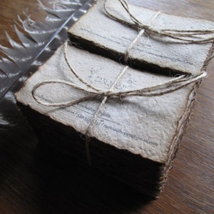 Eco Friendly Printed Vintage Style/coffee-stained Card From Handmade ...