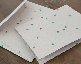 Kraft Brown Handmade Recycled Paper Card Set of 6/ Kraft - Etsy