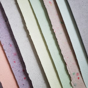 Assorted Handmade Recycled Paper - 8" X 10.5" Assorted Colors #2 - 10 ...