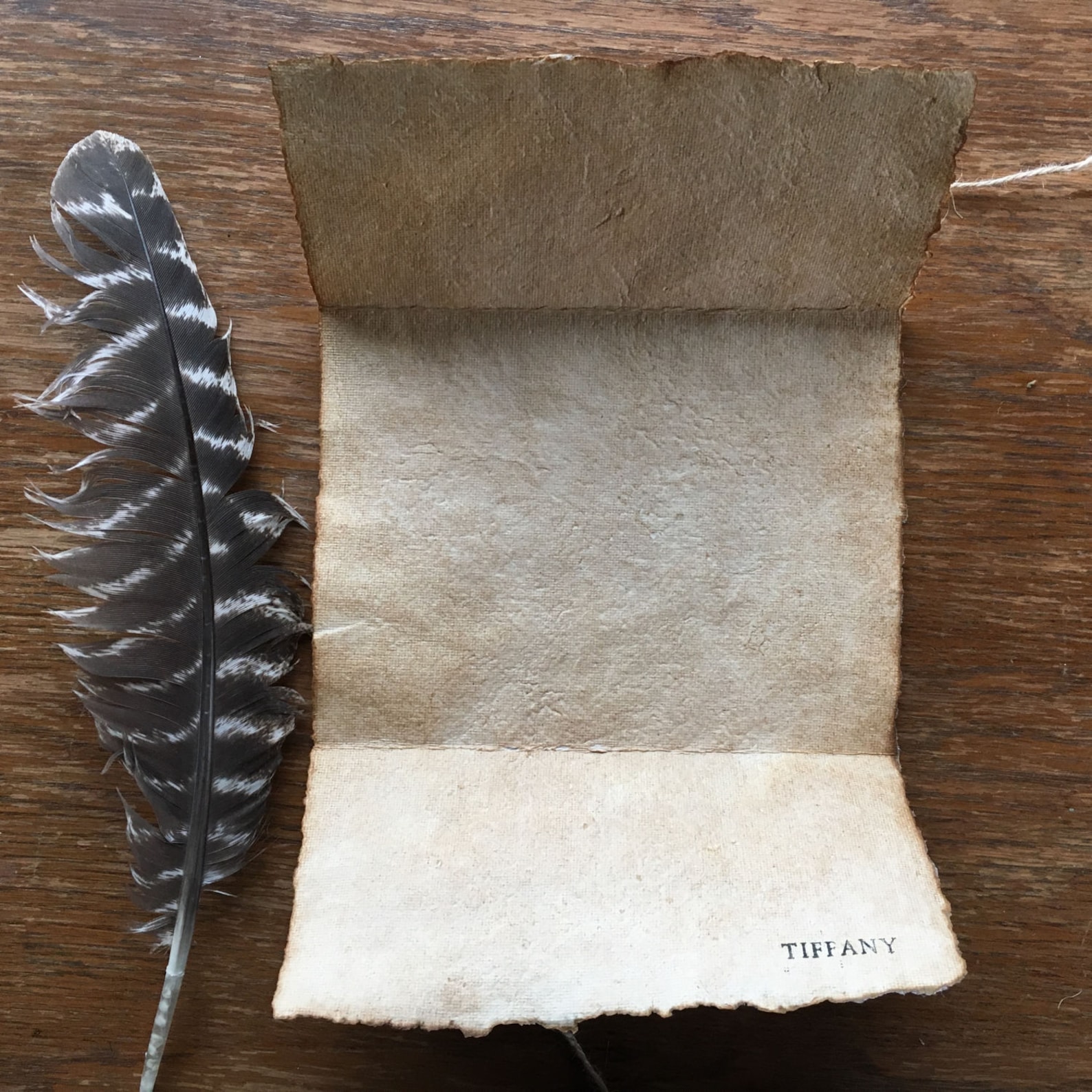 Vintage Stationery/ Distressed Look Handmade Letter Stationery/ Coffee ...