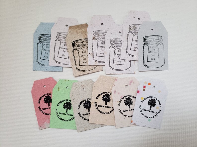 160 Pcs of Blank Tags/ Mini Jar Tags/ Mini Tags/ Gift Tags/ Baked ...