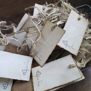100 Sheets of 3.5 X 2 Inch Blank Vintage Note Tags / Custom Vintage ...
