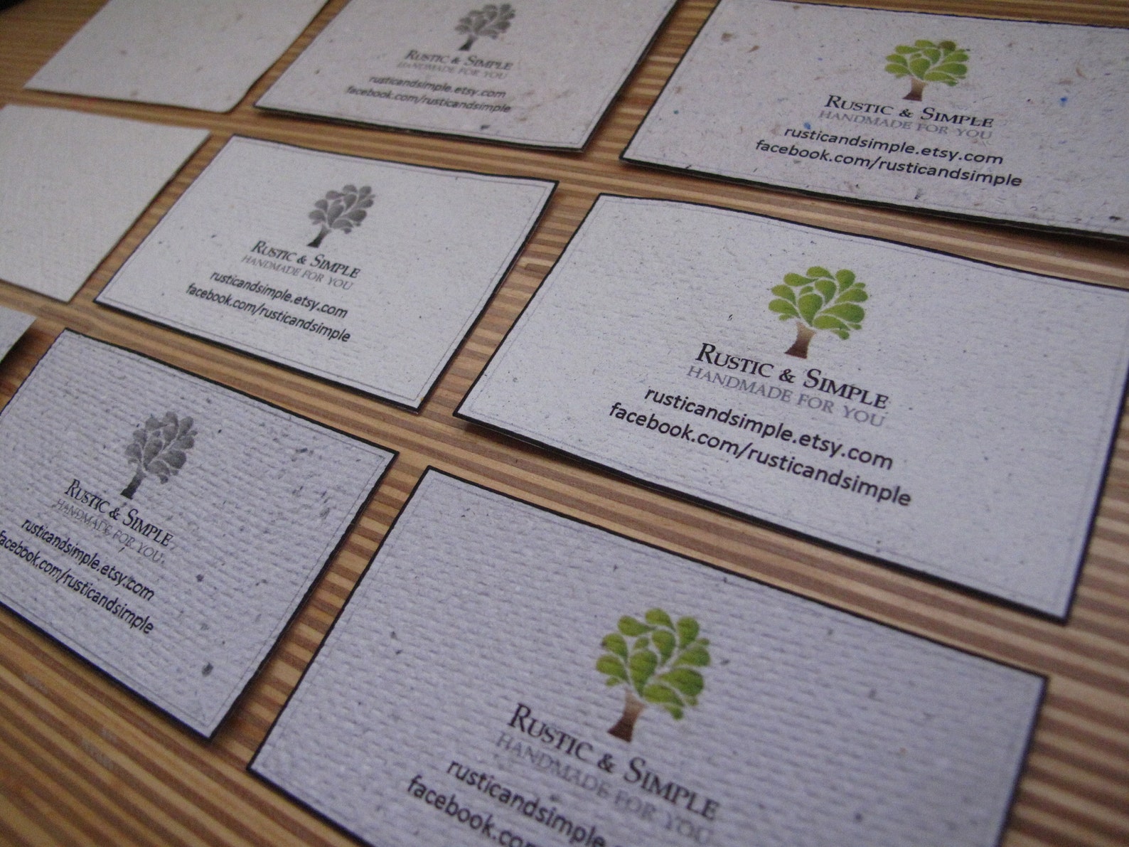 Kraft Brown Eco Friendly Business Card From Handmade Recycled - Etsy