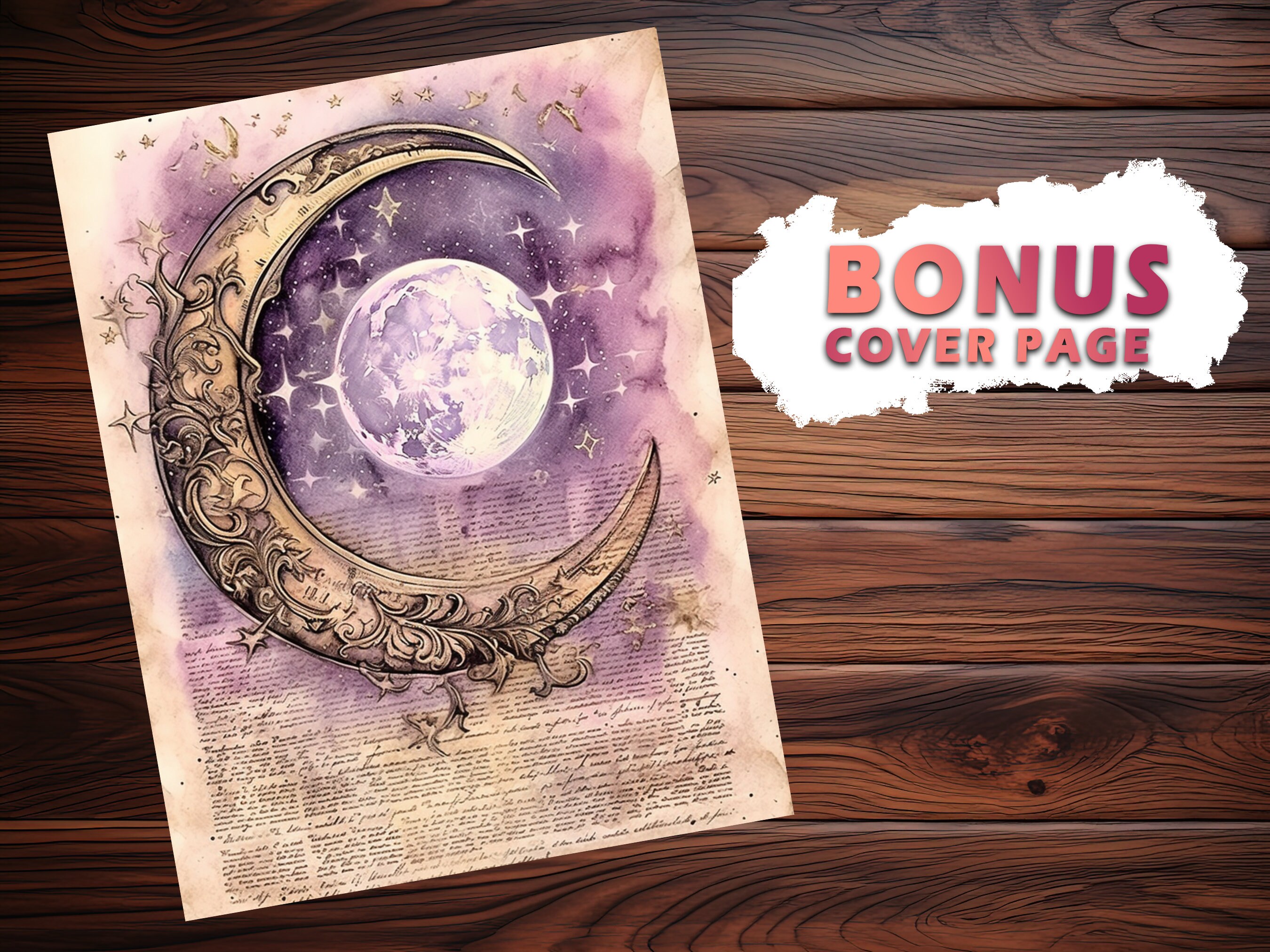 24 Celestial Moon Coloring Book Instant Download, Printable PDF for ...