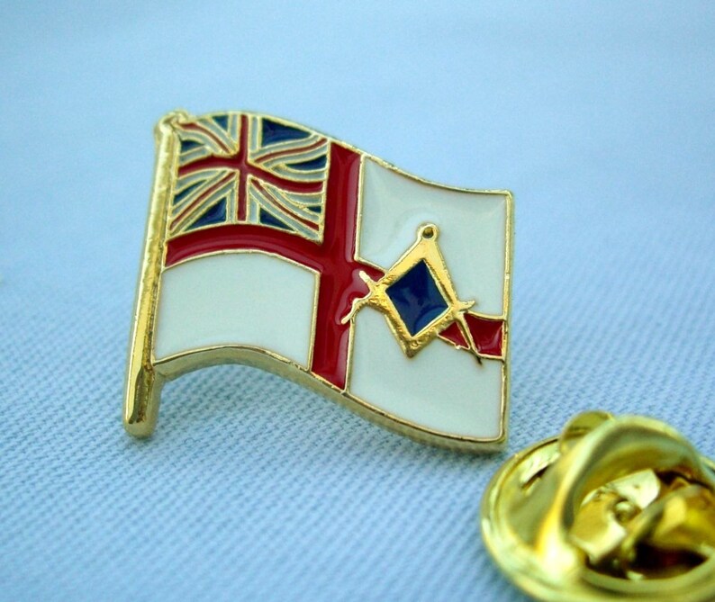 Masonic Freemason British Royal Navy White Ensign St Georges Ensign ...