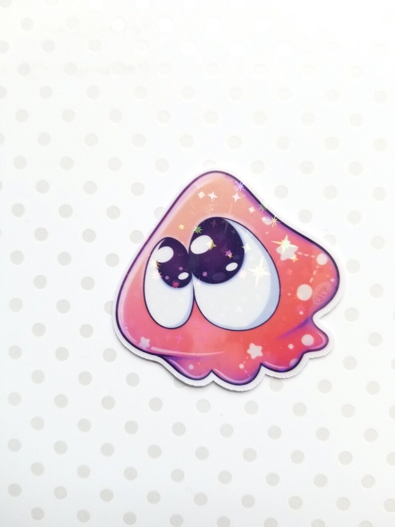 Splatoon Squid Sticker 2022 Holographic | Etsy
