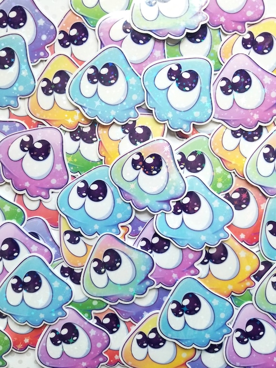 Splatoon Squid Sticker 2022 Holographic | Etsy