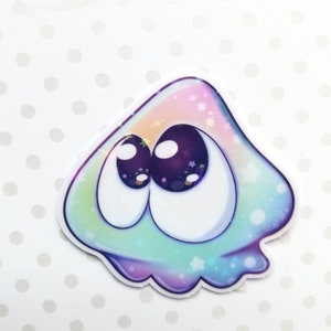 Splatoon Squid Sticker 2022 Holographic - Etsy