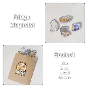 Grocery Pack 1 and Separate Sets! Grocery List Magnets! - Etsy