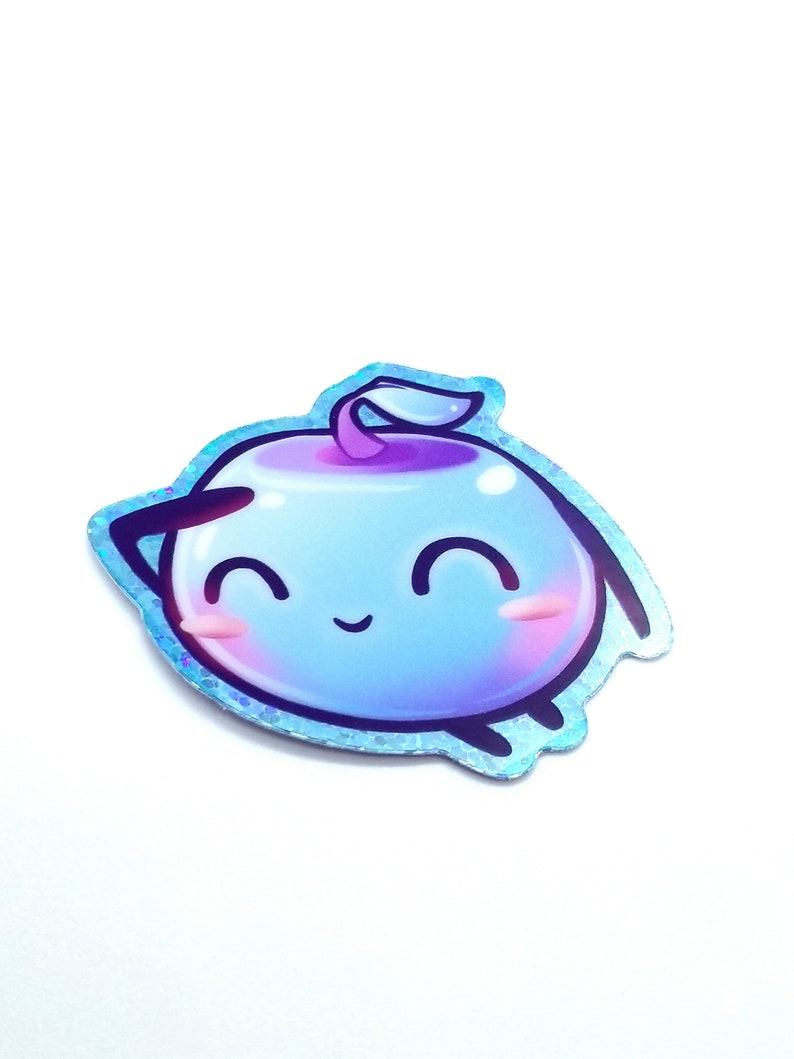 Stardew Valley Junimo Salute Glitter Sticker 2020 Original | Etsy