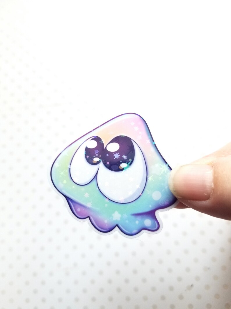 Splatoon Squid Sticker 2022 Holographic | Etsy