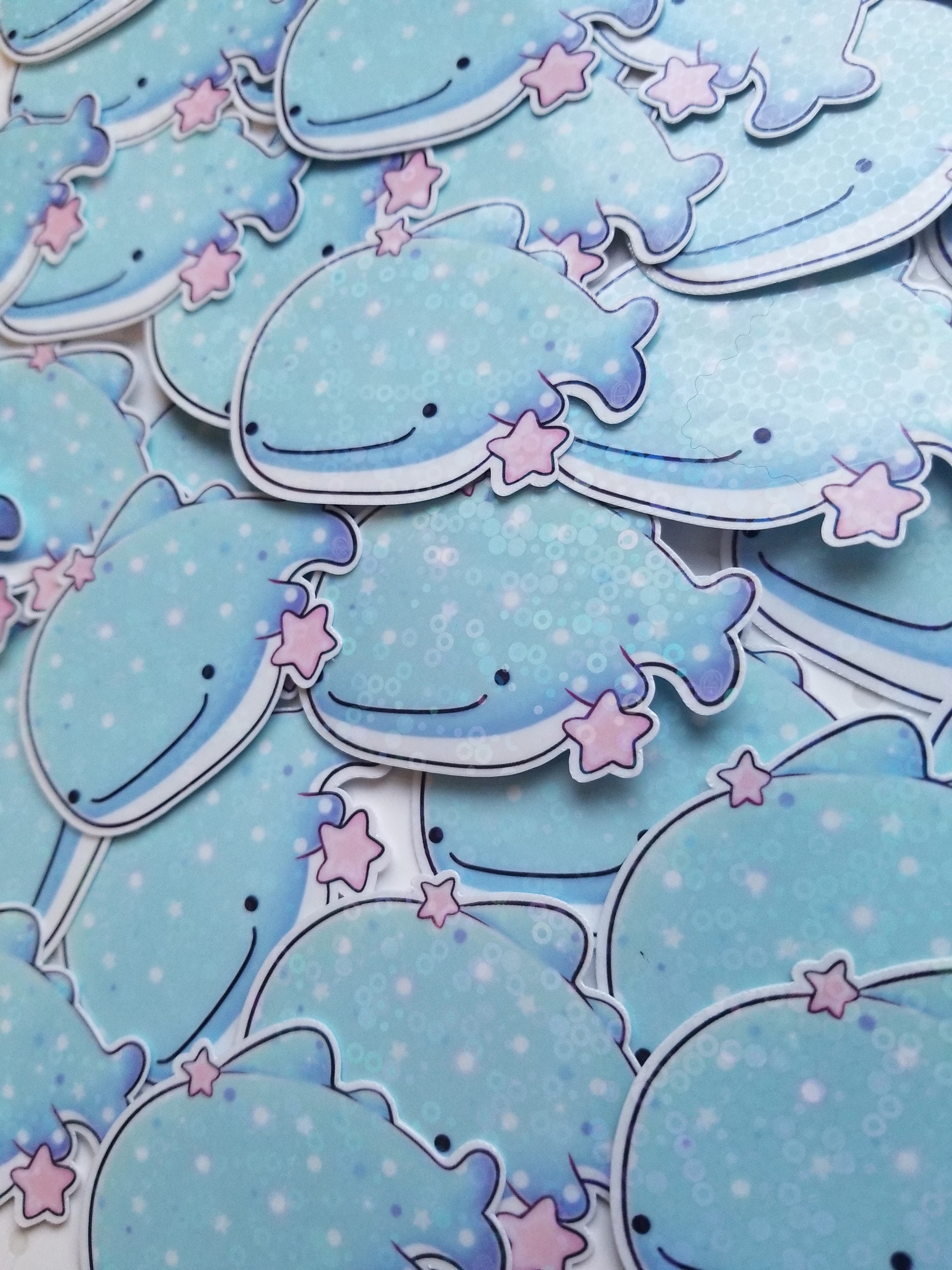 Jinbe Inspired Whale Shark Sticker 2022 Holographic - Etsy