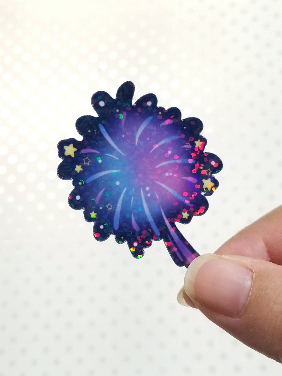 Firework Sticker 2023 Holographic - Etsy