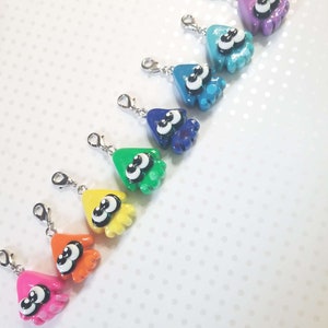 Polymer Clay Squid Keychain - Splatoon Inspired - Etsy