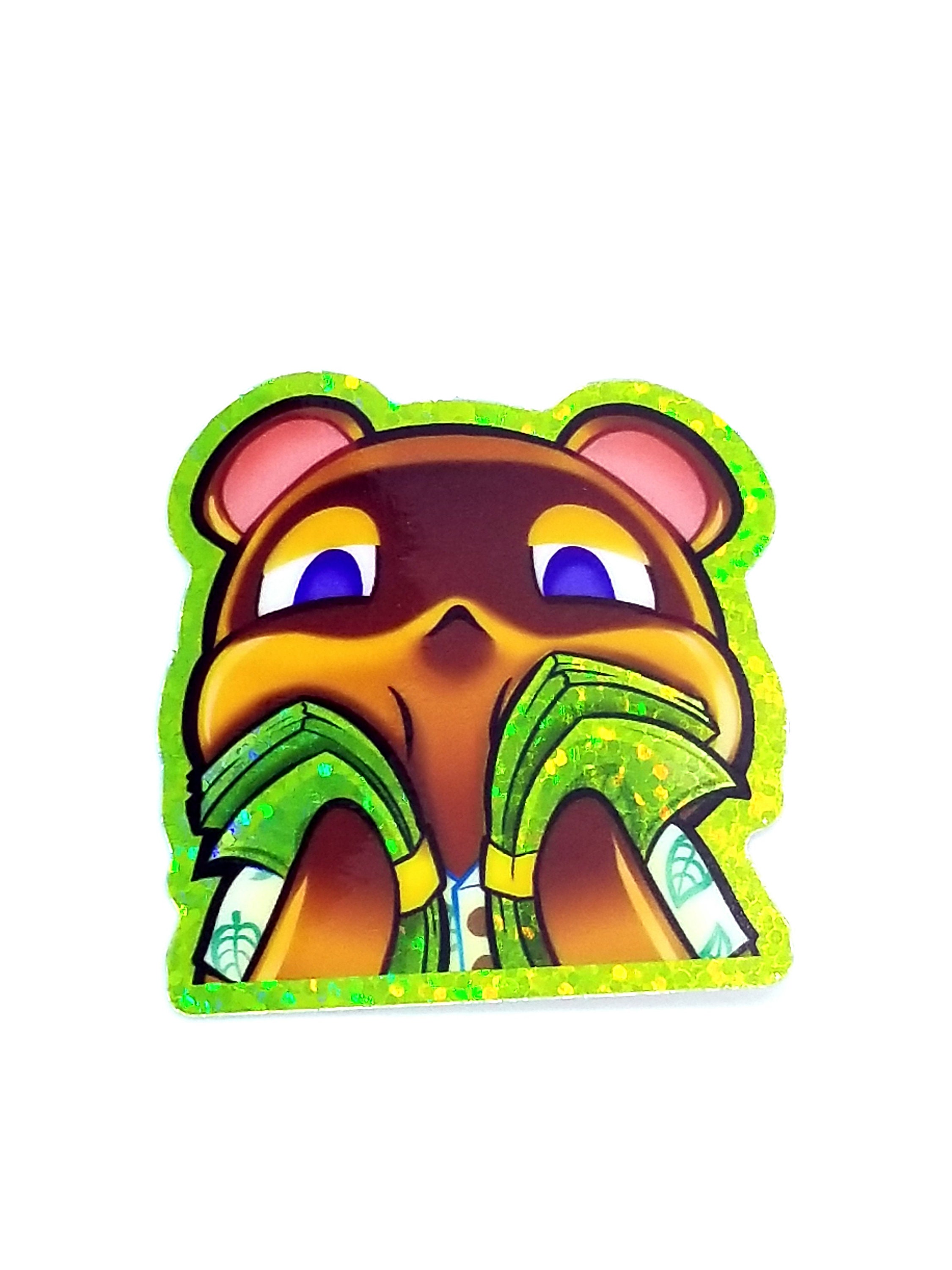 Animal Crossing Nook Money Crook Glitter Sticker 2020 Original - Etsy 日本